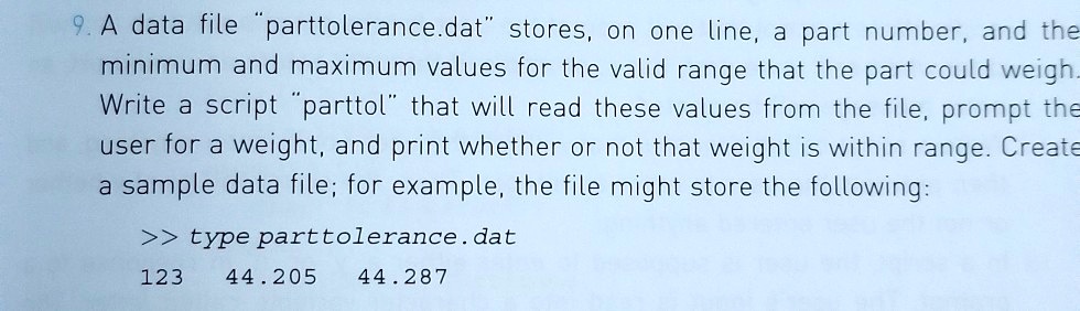 Solved I Am Not Sure How To Create A Dat File In Matlab And Finish The Problem 9 A Data File