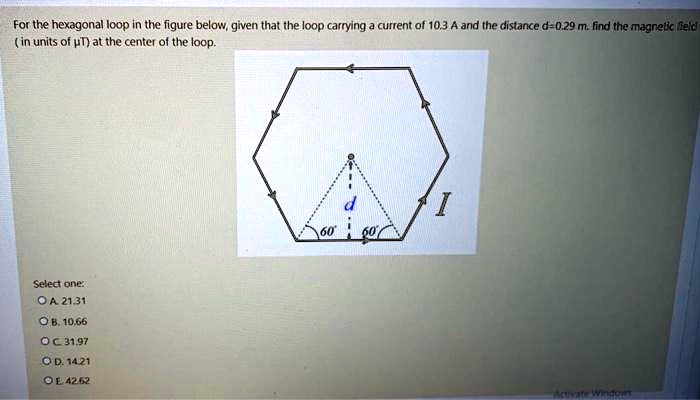 SOLVED: For the hexagonal loop in the figure below, given that the loop is carrying a current of ...