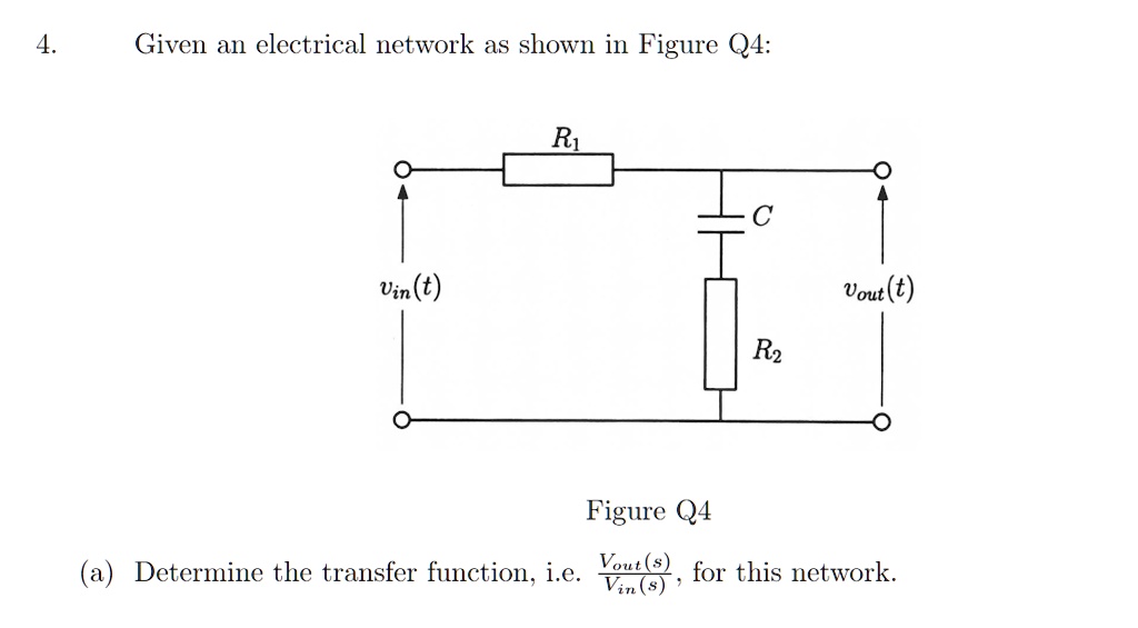 SOLVED: For a step input, i.e. vin(t) = 0.5V , is applied at time t = 0, derive the expression ...