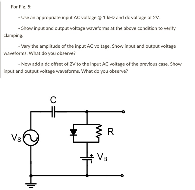 SOLVED: You must use Multisim Live only. For the circuit shown in Fig. 5, draw the output ...
