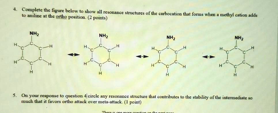 SOLVED: Complete the figure below to show all resonance structures of ...