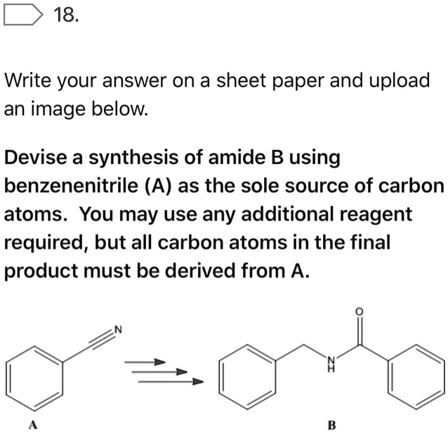 SOLVED:18. Write your answer on a sheet paper and upload an image below ...