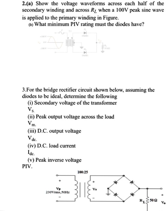 23 2a show the voltage waveforms across each half of the secondary ...