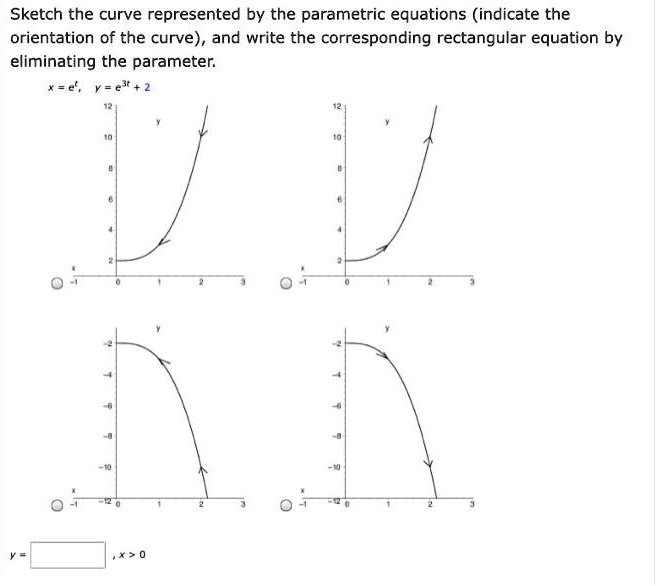 Solved Sketch The Curve Represented By The Parametric Equations Indicate The Orientation Of