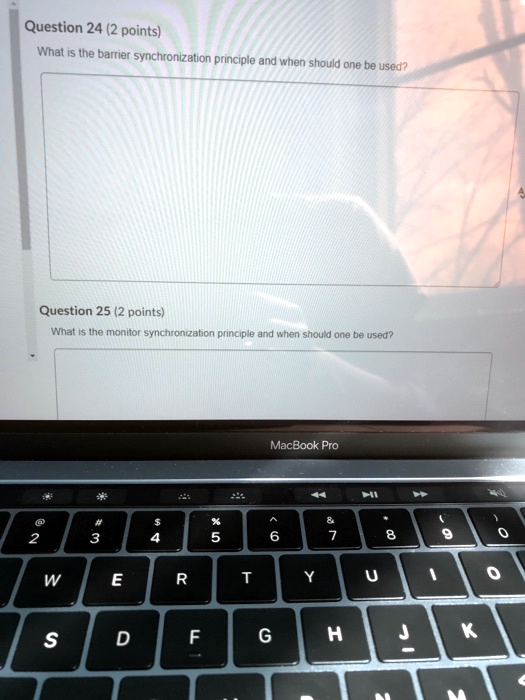 Solved Operating System Question 242 Points What Is The Barrier Synchronization Principle And