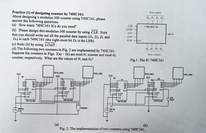 practice1of designing counter by 74hc161 about designing a modulus 300 counter using ...