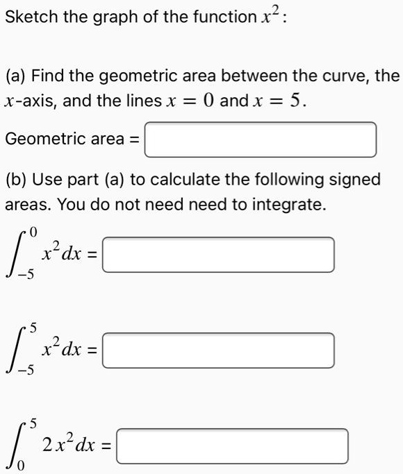 SOLVED: Sketch the graph of the function x2 : (a) Find the geometric ...
