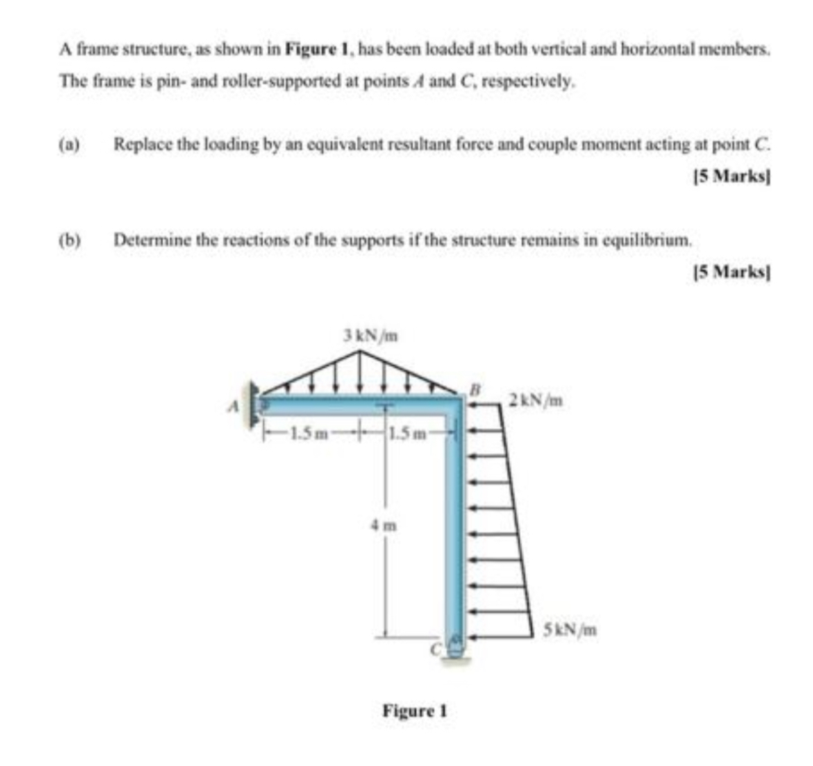 1 depicts a frame structure with both horizontal and vertical members ...