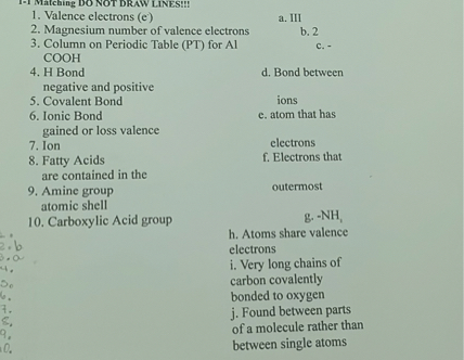 SOLVED: 1. Valence electrons (e) a. III 2. Magnesium number of valence ...