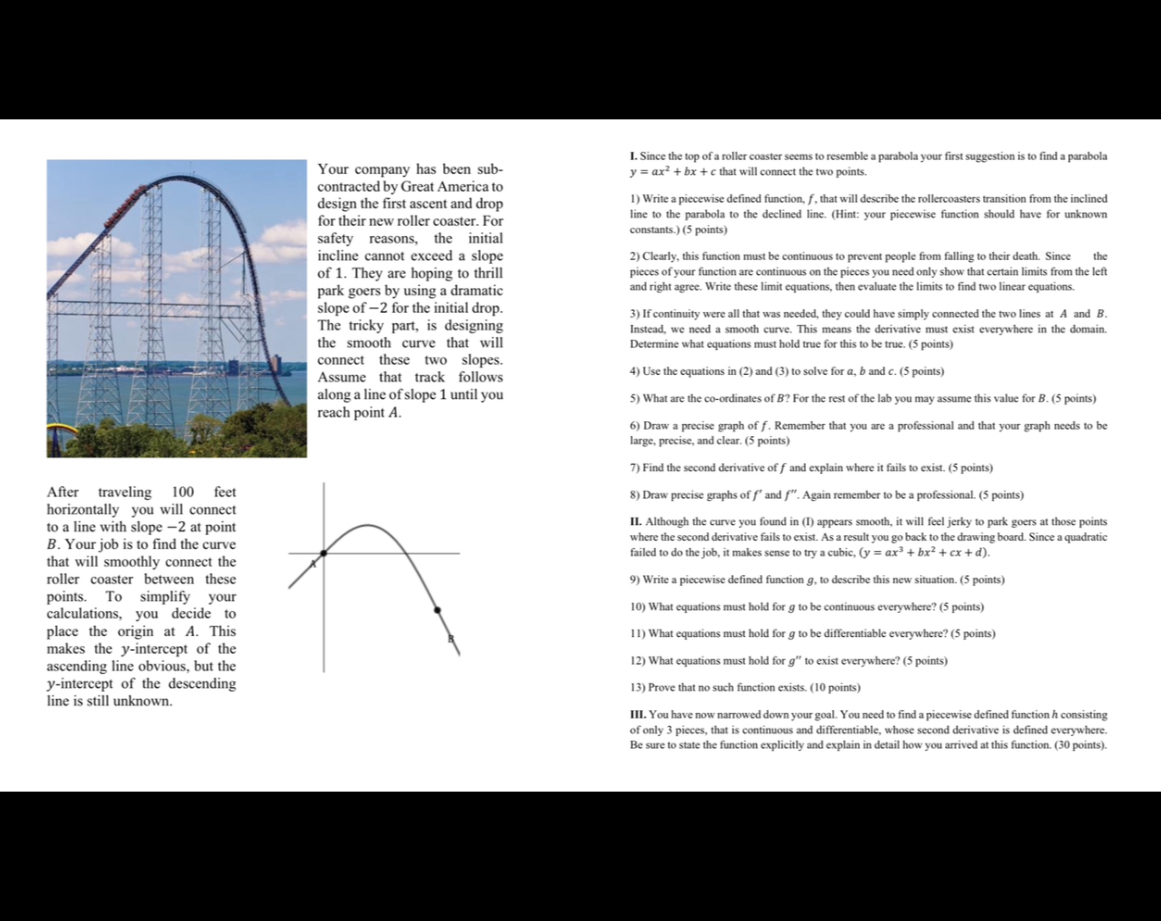 your company has been subcontracted by great america to design the ...