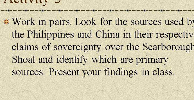 SOLVED: Work in pairs. Look for the sources used b the Philippines and ...
