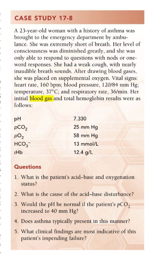 SOLVED: CASE STUDY 17-8 A 23-year-old woman with a history of asthma ...