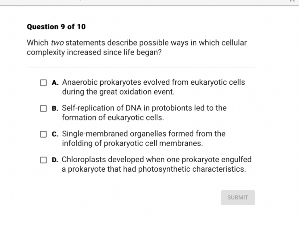 SOLVED: Question 9 of 10 Which two statements describe possible ways in ...