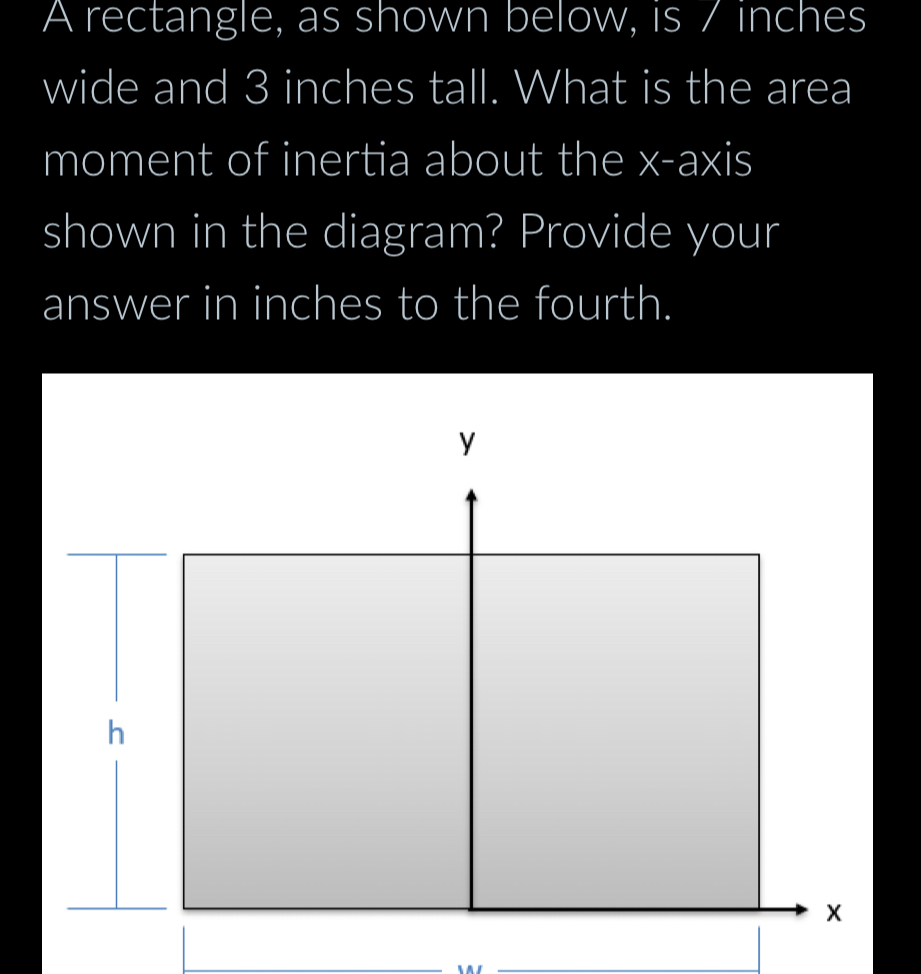a rectangle as shown below is inches wide and 3 inches tall what is the ...
