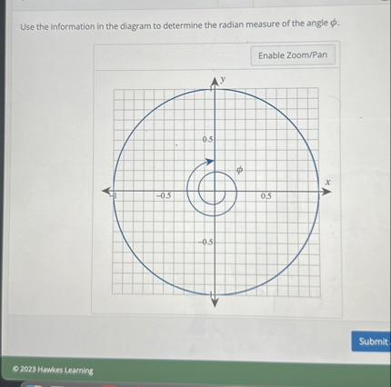 SOLVED: Use the information in the diagram to determine the radian ...