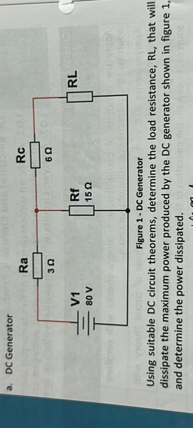 SOLVED: a. DC Generator Figure 1 - DC Generator Using suitable DC ...