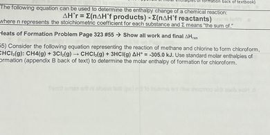 SOLVED: treatsoses The following equation can be used to determine the ...