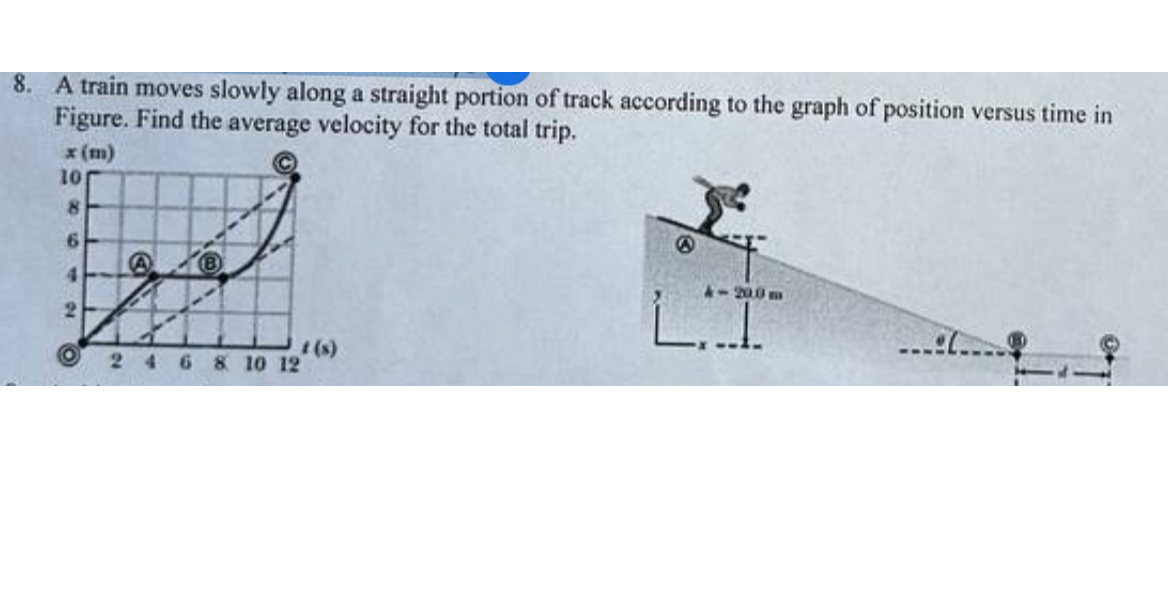 8. A train moves slowly along a straight portion of track according to ...