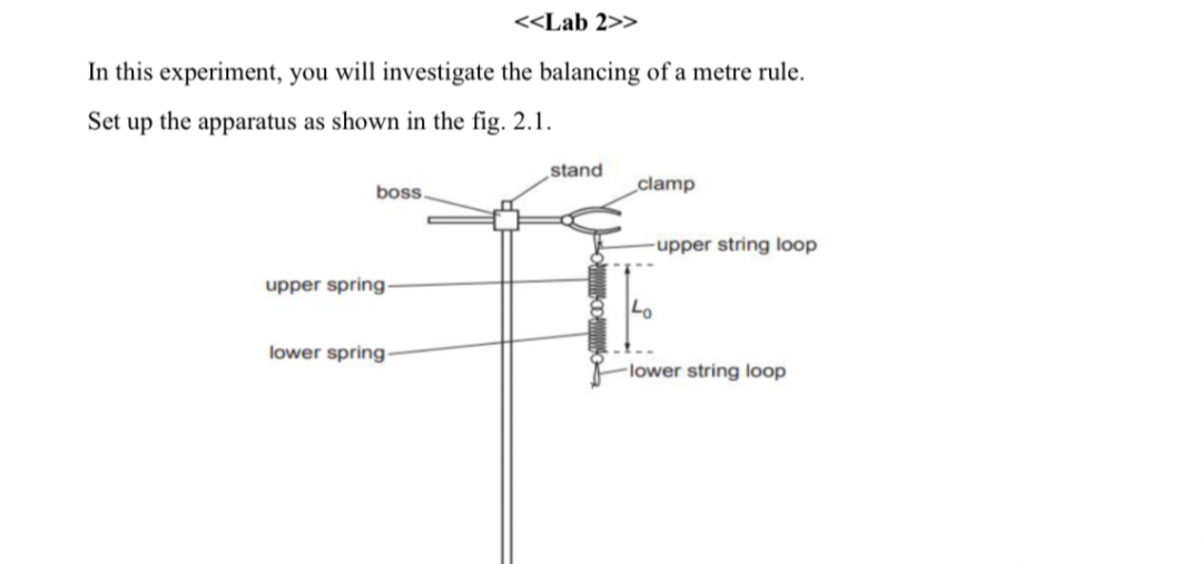 [GET ANSWER] In this experiment, you will investigate the balancing of ...