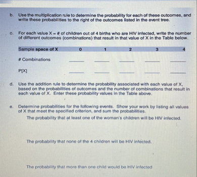 SOLVED: b. Use the multiplication rule to determine the probability for ...