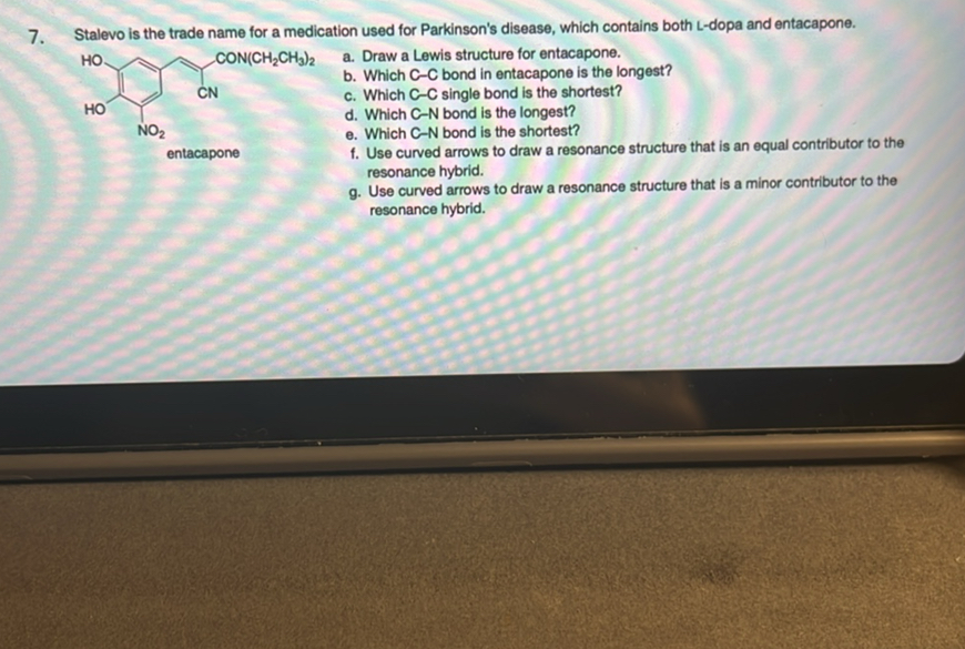 [GET ANSWER] 7. Stalevo is the trade name for a medication used for ...