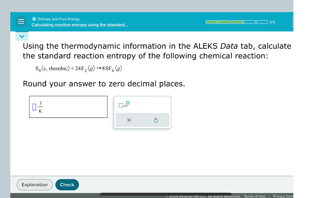 Entropy And Free Energy Calculating Reaction Entropy Using The Standard