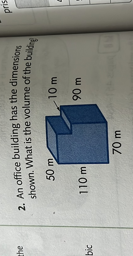 2. An office building has the dimensions shown. What is the...