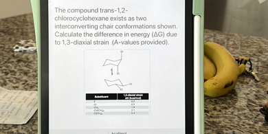 SOLVED: The compound trans-1,2chlorocyclohexane exists as two ...