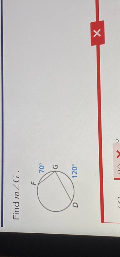 SOLVED: Find m ∠ G.