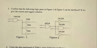 3 confirm that the following logie gates in figure 1 figure 2 can be ...
