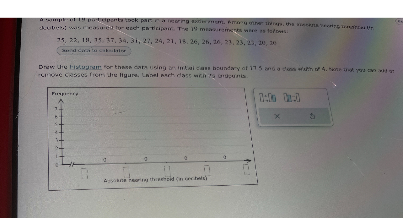 Solved A Sample Of 19 Participants Took Part In A Hearing Experiment Among Other Things The