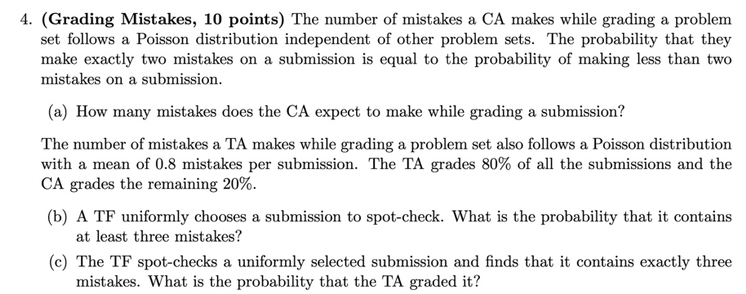 4 grading mistakes 10 points the number of mistakes a ca makes while ...