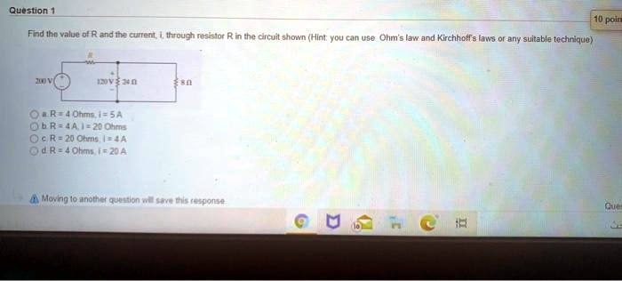 SOLVED: Find the value of R and the current i through resistor R in the circuit shown. Hint: You ...