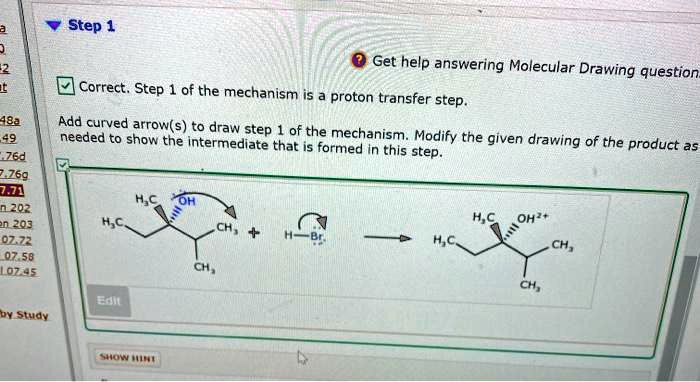 SOLVED: Step 1 Get help answering Molecular Drawing question Correct ... SOLVED: Step 1 Get help answering Molecular Drawing question Correct ...