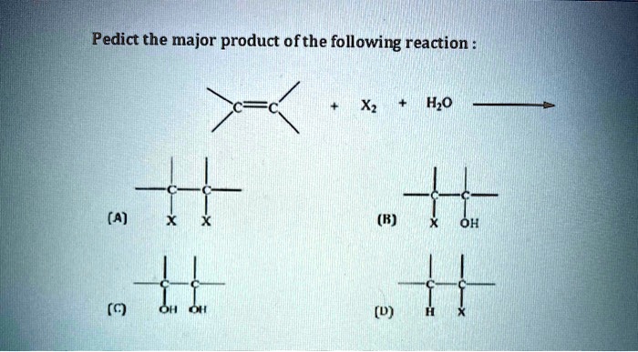 SOLVED: Predict the major product of the following reaction: H2O OH