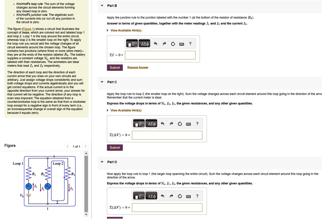 kirchhoffs loop rulethe sum of the voltage changes across the circuit elements forming any ...