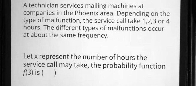 a technician services mailing machines at companies in the phoenix area ...
