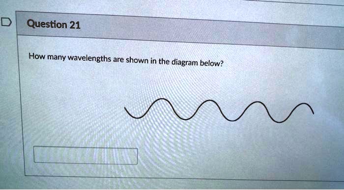 SOLVED: Question 21 How many wavelengths are shown in the diagram below?