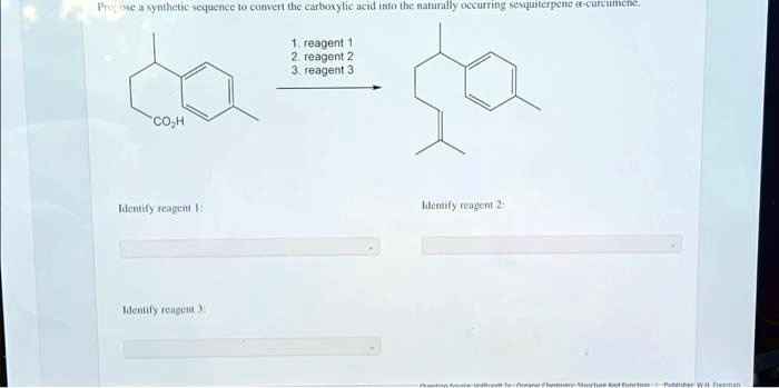 SOLVED: Propose a synthetic sequence to convert the carboxylic acid ...