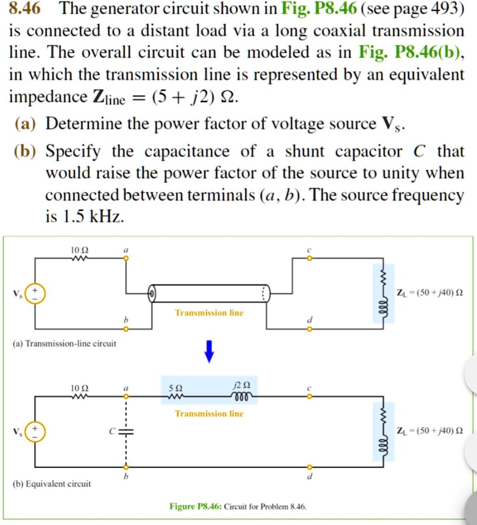 846 the generator circuit shown in fig p846 see page 493 is connected ...