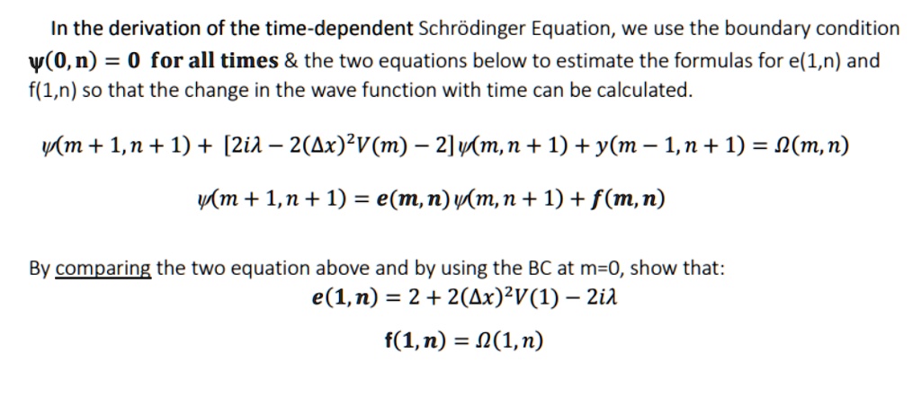 Schrodinger Wave Equation Derivation
