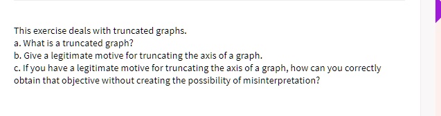 SOLVED: This exercise deals with truncated graphs. What is truncated pH ...