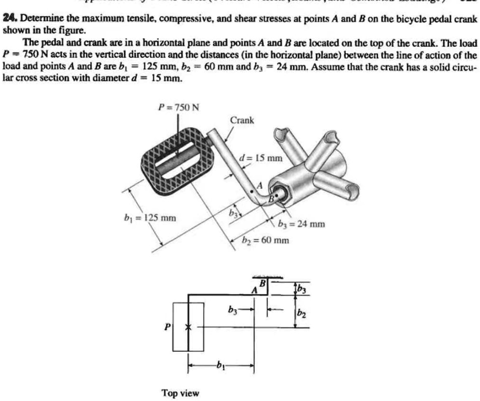 SOLVED: Determine the maximum tensile, compressive, and shear stresses at points A and B on the ...