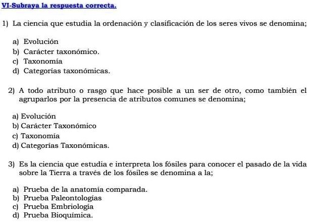 SOLVED: subraya la respuesta correcta VISubraya la Iespuesta CoIIecta ... SOLVED: subraya la respuesta correcta VISubraya la Iespuesta CoIIecta ...