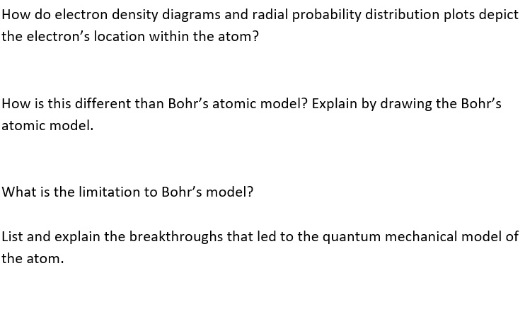 how do electron density diagrams and radial probability distribution ...