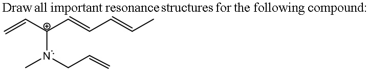 SOLVED: Draw all important resonance structures for the following compound: