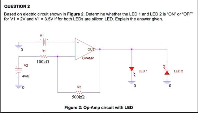 SOLVED: Based on the electric circuit shown in Figure 2, determine ...