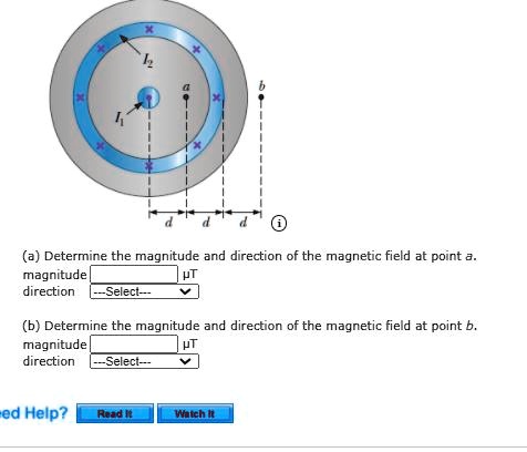 SOLVED: (a) Determine the magnitude and direction of the magnetic field ...
