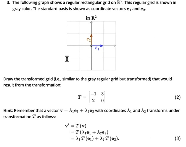 SOLVED: The following graph shows a regular rectangular grid on R. This ...
