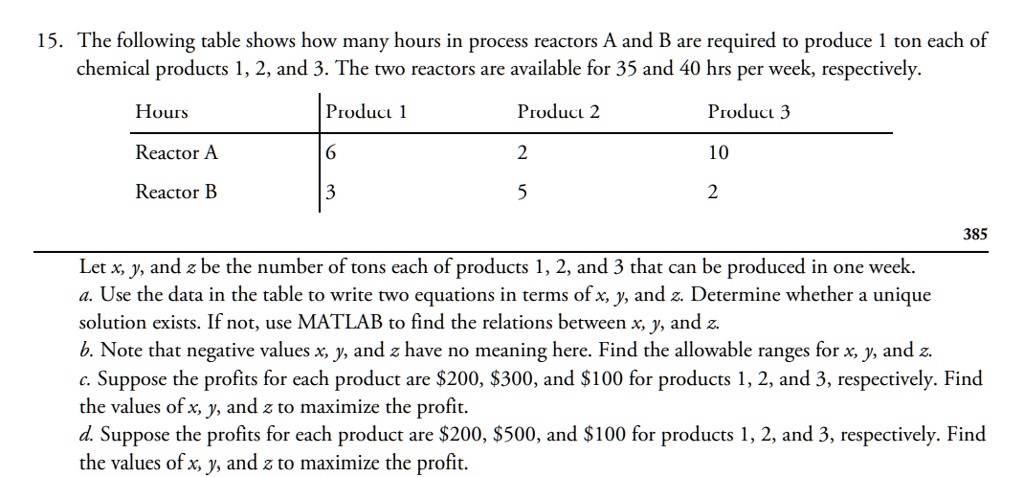 SOLVED: I need a full solution for this question (a, b, c, d) in MATLAB ...